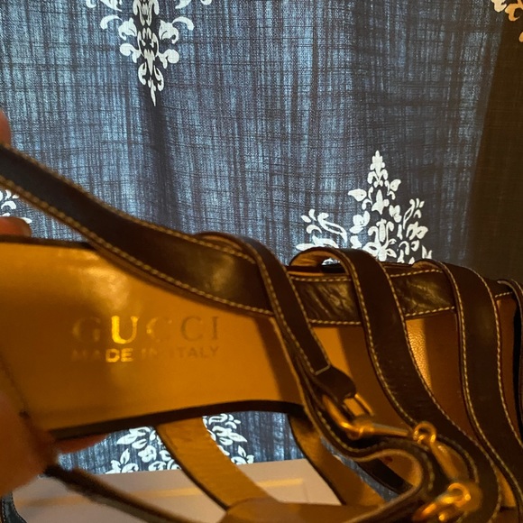 Gucci | Shoes | Gucci Brown Leather Sandals | Poshmark
